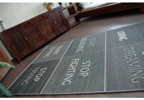 Dywany Luszczow Kusový koberec SIZAL FLOORLUX 20275 YOLO černý / stříbro Rozměr koberce: 160 x 230 cm