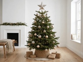 Špička na vánočný stromeček hvězda GLIMORA 22 cm, zlatá