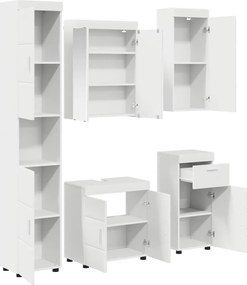 Sada koupelnového nábytku TULUM 5 ks Bílá 60 x 34 x 63 cm 3398054