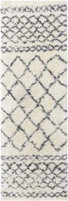 Šedý  koberec Bardie Cream Grey Rozměry: 80x240 cm