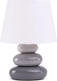 Stolní lampa SALU šedá/bílá