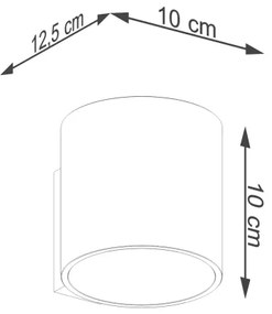 Sollux Sl.1181 - Nástěnné bodové svítidlo ORBIS 1xG9/8W/230V zlatá