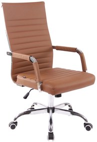 Kancelářská židle Skive - umělá kůže | hnědá