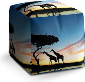 Sablio Taburet Cube Sahara - 60x60x60 cm