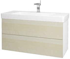 Dřevojas Koupelnová skříň VARIANTE SZZ2 105 Varianta: N01 Bílá lesk / N03 Graphite