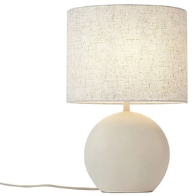 Japandi stolní lampa béžová s lněným stínidlem - Timo