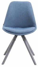 Bhm germany Jídelní židle Louse, modrá / stříbrná
