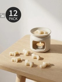 Sinsay - Vonný vosk ve tvaru jezevčíka Almond milk & Chocolate 12 pack - krémová