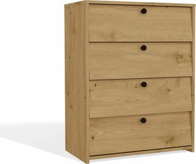 Botník s výklopnými dvířky LOKA dub artisan