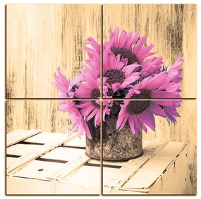 Obraz na plátně - Zátiší květ - čtverec 3148FE (100x100 cm)