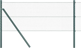 Hexagonální kotvení plotu 10 x 0,6 m Ocel potažená PVC Zelená 3352628