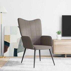 Relaxační židle taupe textil 327950