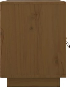 vidaXL Noční stolek 40 x 34 x 45 cm masivní borové dřevo [818281] Barva: Černá