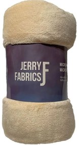JERRY FABRICS Plyšová deka Světle béžová super soft  Polyester, 150/200 cm