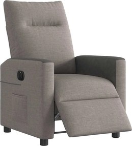 Elektrické polohovací křeslo taupe textil 3324043