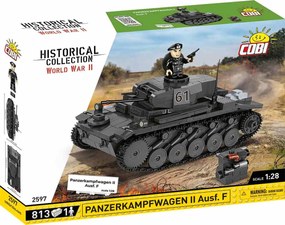Cobi 2597 německý tank panzerkampfwagen ii ausf. f, 1:28