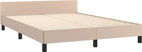 Rám postele s čelem cappuccino 140x200 cm umělá kůže 3125578