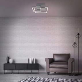 LED Stmívatelné stropní svítidlo LED/12W/230V 3000K matný chrom