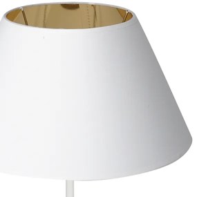 Stolní lampa s USB konektorem 1xE27/60W/230V bílá