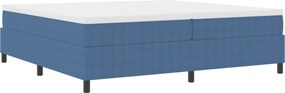 Rám platformy Modrá 200 x 200 cm Žebrovaná látka 3337430