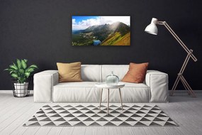Obraz na plátně Hory Louka Krajina 140x70 cm