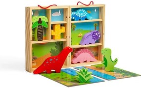 Bigjigs bigjigs toys krabička na hraní s dinosaury