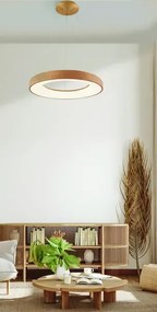 Moderní lustr Santana 60 Cct dřevo + dálkové ovládání