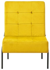 vidaXL Relaxační židle 65 x 79 x 87 cm hořčicově žlutá samet