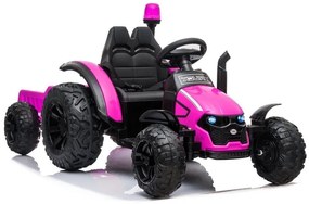 Dětský elektrický traktor s vlečkou Truck růžový