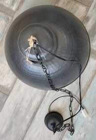 Závěsné světlo ANNALYN granitová antik - Ø49*40 cm