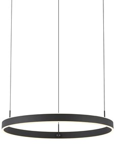 Designové závěsné svítidlo černé s 3-stupňovým stmíváním - Titmus