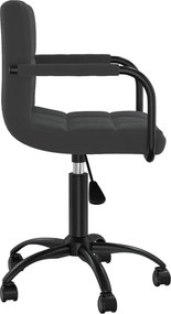 vidaXL Otočná jídelní židle samet [3088031] Barva: Černá