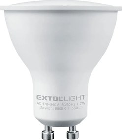 EXTOL LIGHT Žárovka LED reflektorová, 7 W, 560 lm, GU10, denní bílá 43034