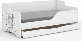 Wooden Toys Dětská postel LILU 160x80 Holčička na houpačce – bočnice