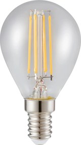 LED žárovka filament E14 G45 4,2W 470lm 2700K, čirá, 2 ks