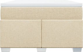 Box spring postel s matrací krémová 120x200 cm textil 3285128
