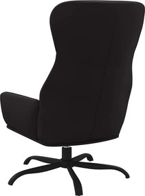 Relaxační křeslo černé umělá kůže 341084