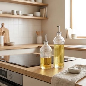 Zeller Present Láhev na olej, ocet, s nálevkou - 500ml, VROUBEK