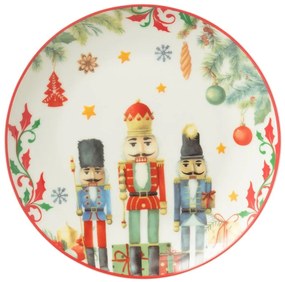 Dezertní talířek s Louskáčky Chris Nutc v dárkové krabičce - Ø 20*2 cm