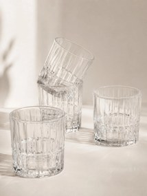 Sinsay - Sklenice s reliéfním vzorem 4 pack - clear