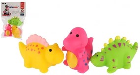 Dinosaurus 3ks do vody stříkací plast 7-9cm v sáčku 13,5x20cm 0m+