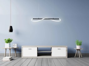 Toolight, LED závěsné svítidlo 120 cm 60W APP853-CP LONG BLACK, černá-bílá, OSW-04030
