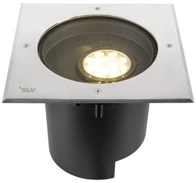 LA 1009171 DASAR® XL svítidlo do země, asymetrické, 3000K, 70°/40°, IP65/IP67, čtvercové, nerezová ocel / černá - BIG WHITE (SLV)