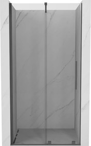 Mexen Velar, posuvné dveře do otvoru 75x200 cm, 8mm čiré sklo, grafitová matná, 871-075-000-01-66
