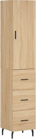 Skříň highboard dub sonoma 34,5 x 34 x 180 cm kompozitní dřevo 3198868