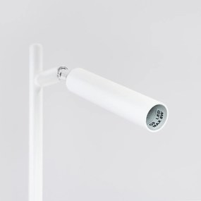 Stolní lampa Pastelo, 1x bílé kovové stínítko