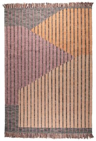 Oranžovo-růžový bavlněný koberec DUTCHBONE HAMPTON 200 x 300 cm