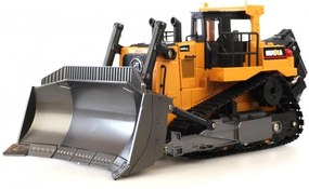 Rc model amewi rc buldozer s funkční radlicí a zadním drapákem 1:16, zvuky, led