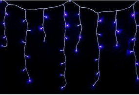 Venkovní LED vánoční závěs, tlustý kabel - modrá, se záblesky, od 3m až 10m Délka světelné části + délka přívodního kabelu a počet LED: 10m+1.5m, 312…
