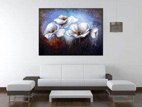 Gario Ručně malovaný obraz Alpské máky Rozměry: 100 x 70 cm